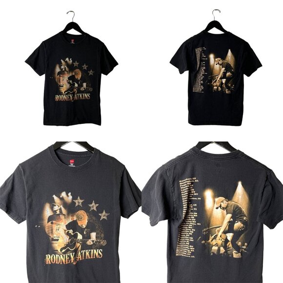 Vintage | Tops | 21 Rodney Atkins T Shirt Black Small S Country Singer ...